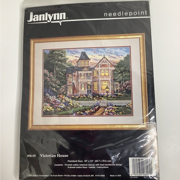 Janlynn | Other | Vintage Janlynn Needlepoint Victorian House Kit 995 ...